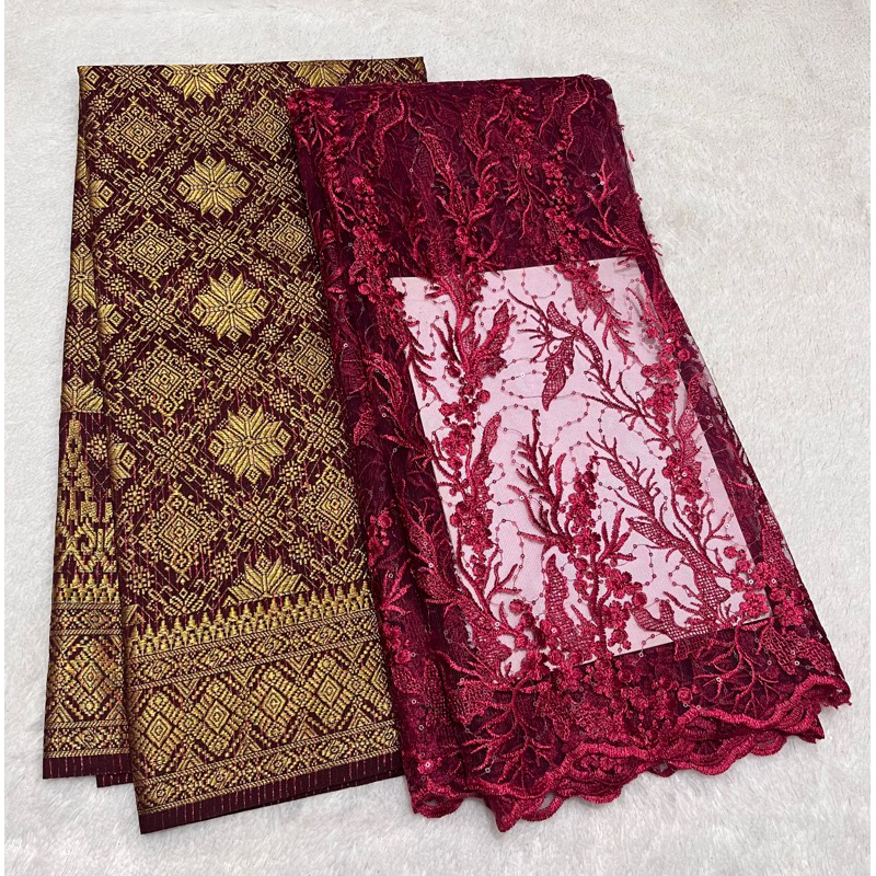 Jual Set/Paket Kain Bridesmaid Tile Payet & Songket semi palembang ...