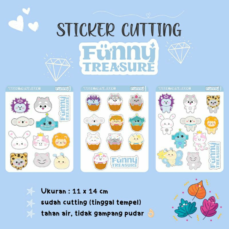 Jual STICKER CUTTING FUNNY TREASURE HYUNSUK JIHOON YOSHI JUNKYU ASAHI ...