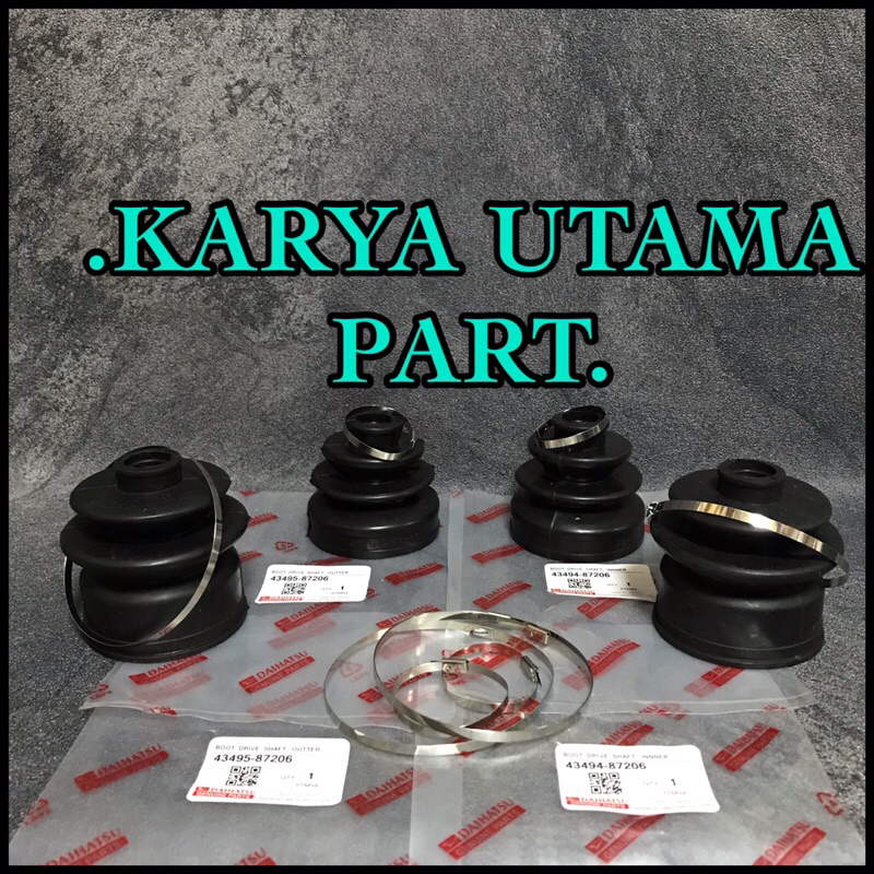 Jual Boot Drive Shaft/ Karet Cv Joint Daihatsu Charade G10 G11 Bagian Luar/Dalam 1 Set 4Pc Bonus ...