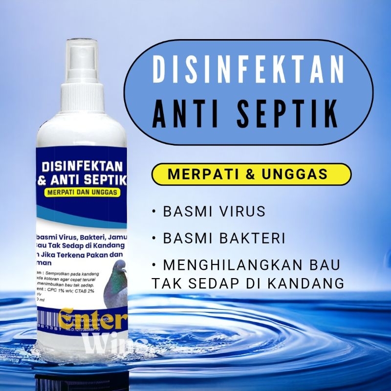 Jual Disinfektan Semprot untuk kandang merpati dll. Anti bakteri /Anti ...