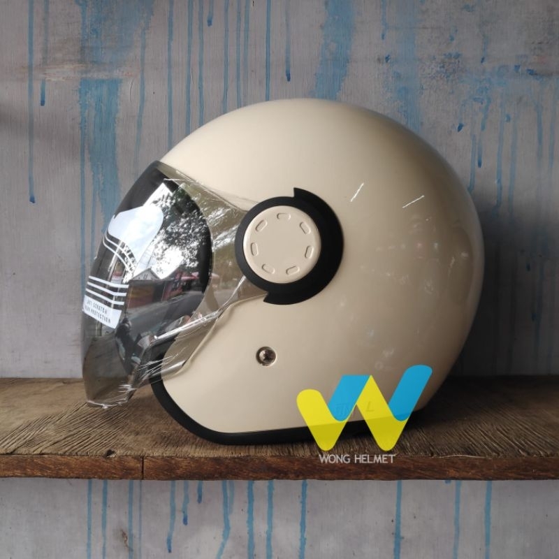 Jual Helm ASCA MOON SNI Ori Kaca Hitam Terang Feel Makai Mirip HONDA ...