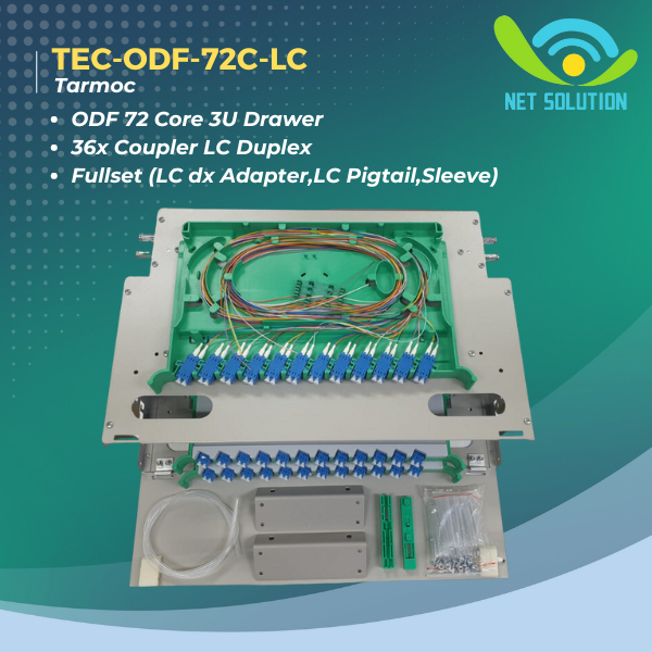 Jual Fiber Optic ODF/OTB 72 Core LC Lengkap Rackmount | ODF 72C LC ...