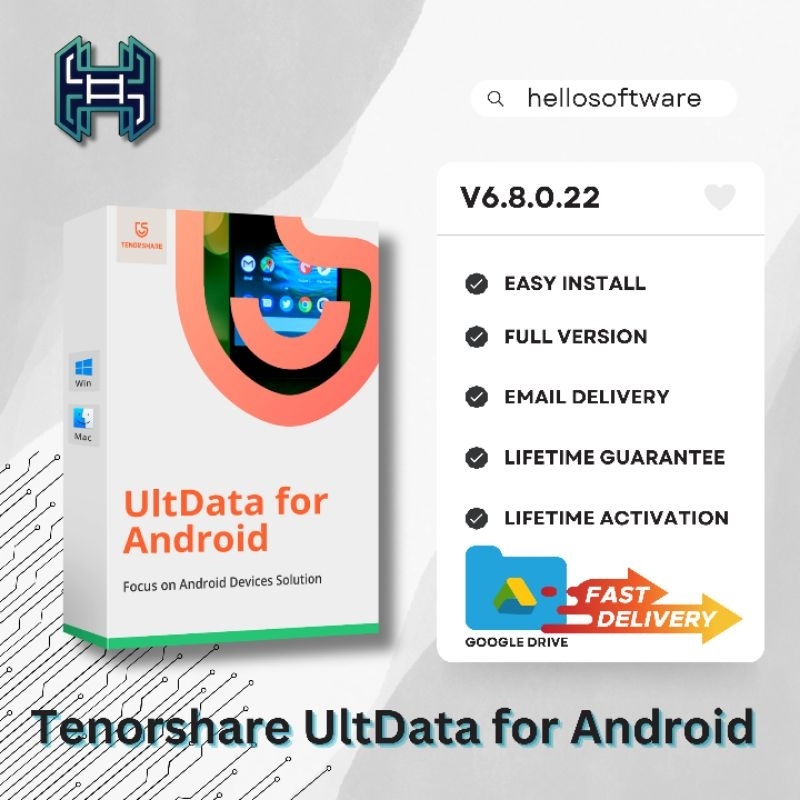 Jual Tenorshare UltData for Android 6.8.0.22 Full Version | Shopee ...