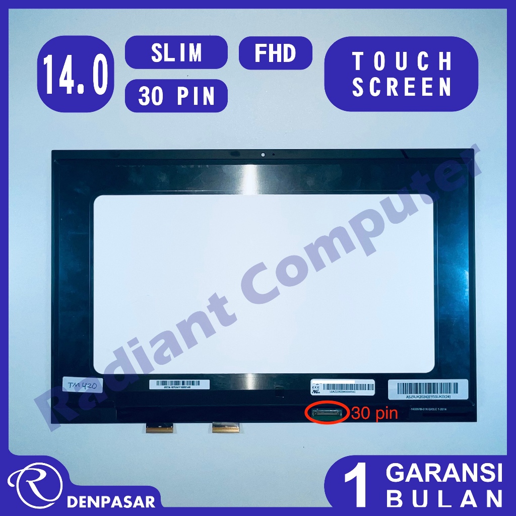 Jual LED Touchscreen Asus Vivobook Flip TM420 TM420I TM420IA TM420UA ...