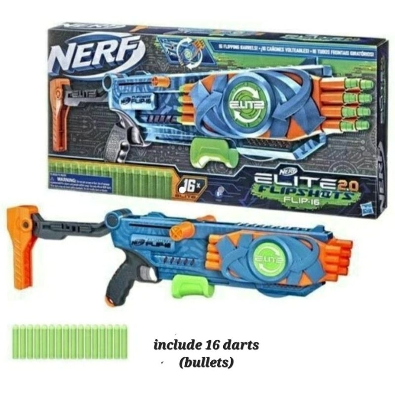 Jual NERF FLIPSHOTS FLIP 16 Mainan Pistol Nerf Original Hasbro Blaster ...