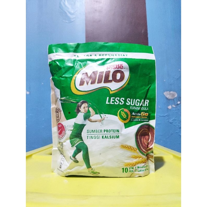 Jual Nestle Milo Activ-Go Less Sugar 1 Pack isi 10 pcs | Shopee Indonesia