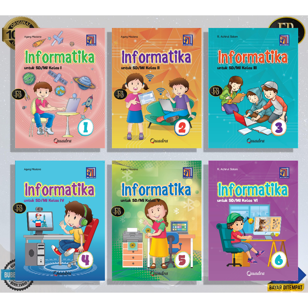 Jual [Penerbit Quadra] Informatika kelas 1, 2, 3, 4, 5, 6 kurikulum ...