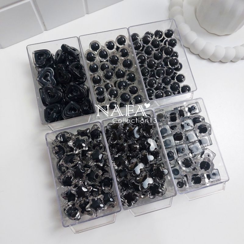 Jual (20gr) Mote manik black Series | Shopee Indonesia