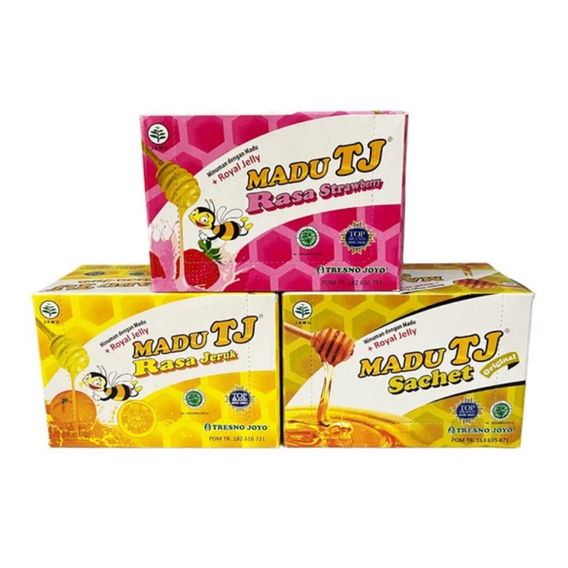 Jual Madu TJ kemasan sachet 1 box isi 12 sachet | Shopee Indonesia