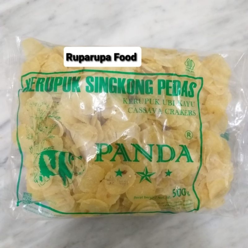 Jual Kerupuk Singkong Pedas Panda 500g | Shopee Indonesia