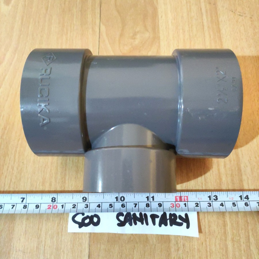 Jual Tee D 2 1/2" x 2" Inch Rucika PVC - Reducer Tee Reducing T ...