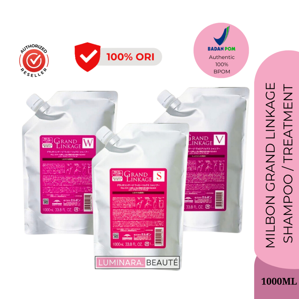 Jual MILBON Grand Linkage Shampoo / Treatment 1000 ML | Shopee Indonesia