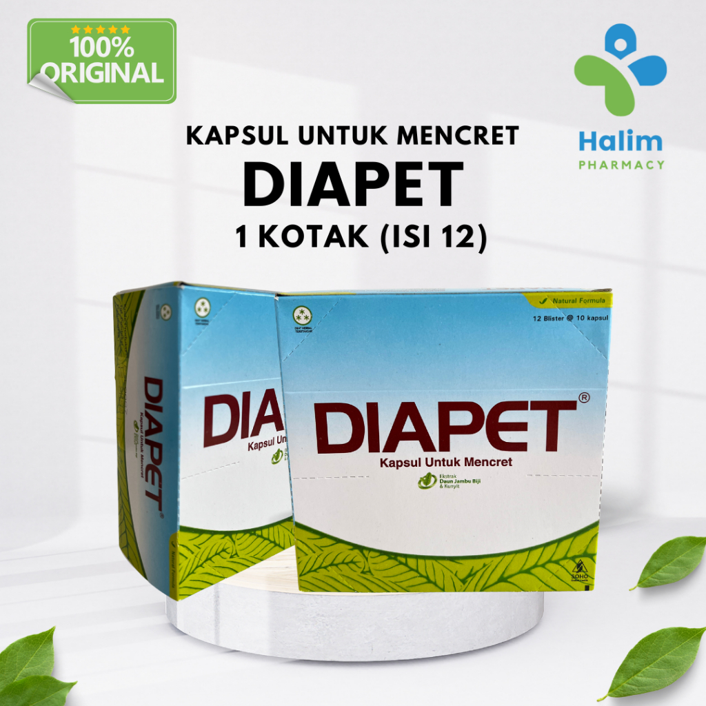 Jual DIAPET Kapsul - 𝗧𝗘𝗥𝗠𝗨𝗥𝗔𝗛 𝟭 KOTAK 𝗜𝗦𝗜 12 𝗣𝗖𝗦 (Mengurangi Frekuensi ...