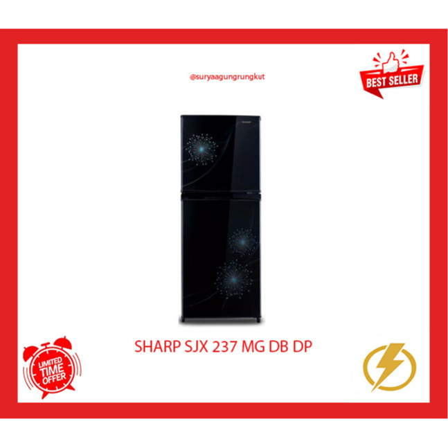 Jual KULKAS SHARP SJX 237 MG DB - DP (FREE ONGKIR SBY) | Shopee Indonesia