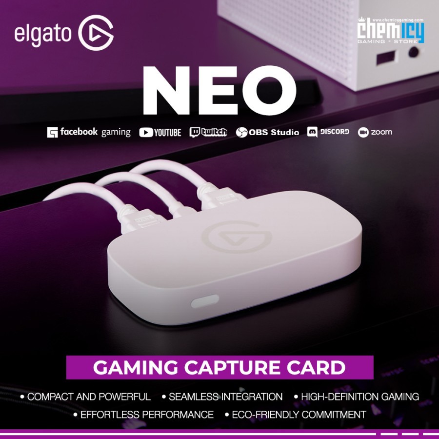 Jual Elgato NEO 4K60 HDR Game Capture Card Stream and Record | Shopee ...