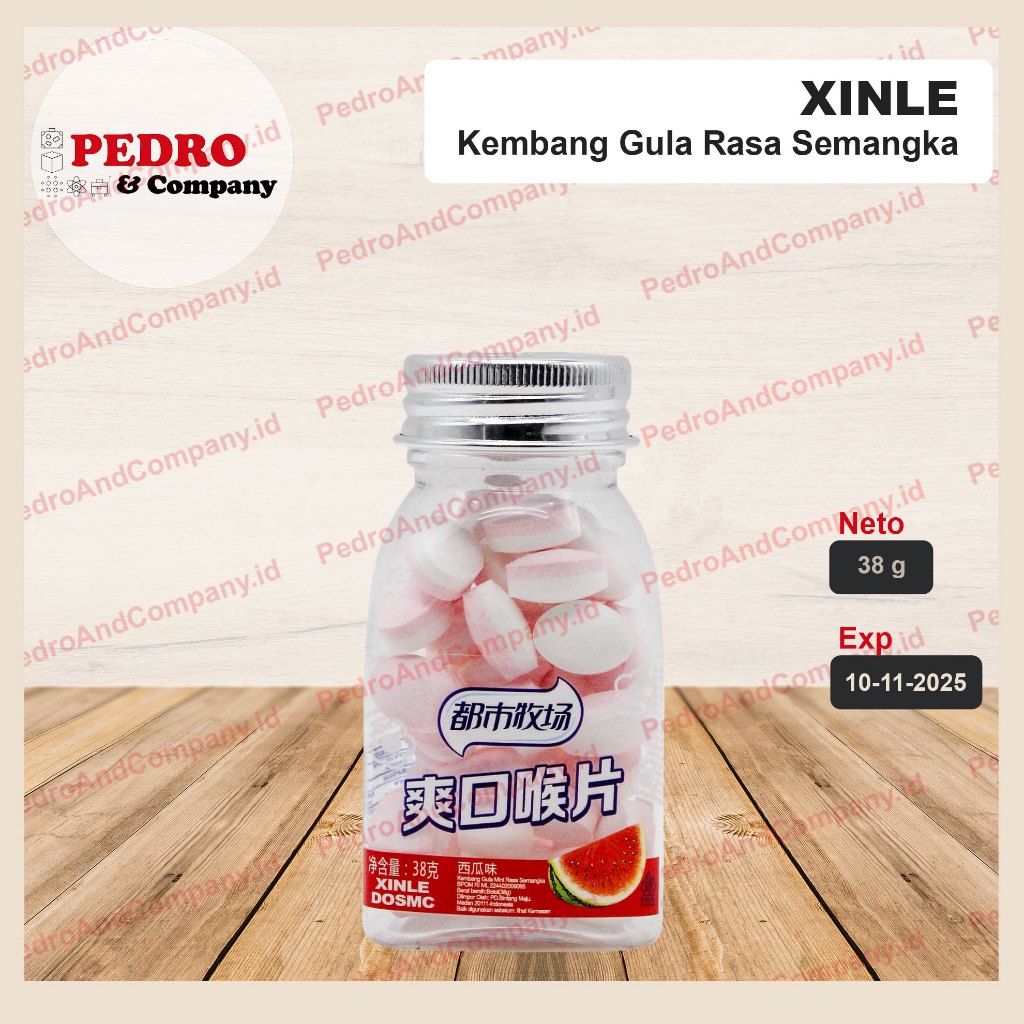 Jual XinLe Kembang gula permen rasa mint semangka 38 gram - candy sweet ...