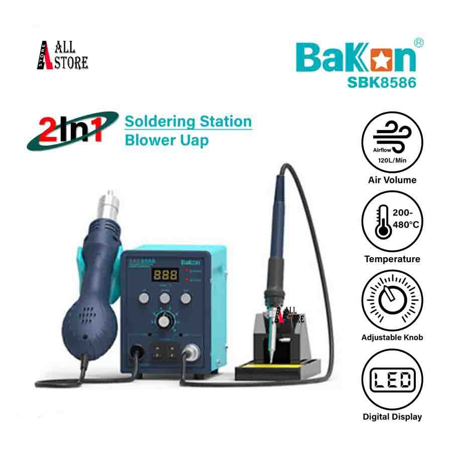 Jual BAKON SBK8586 Blower Uap - Solder Uap - Hot Air Gun 2 In 1 ...