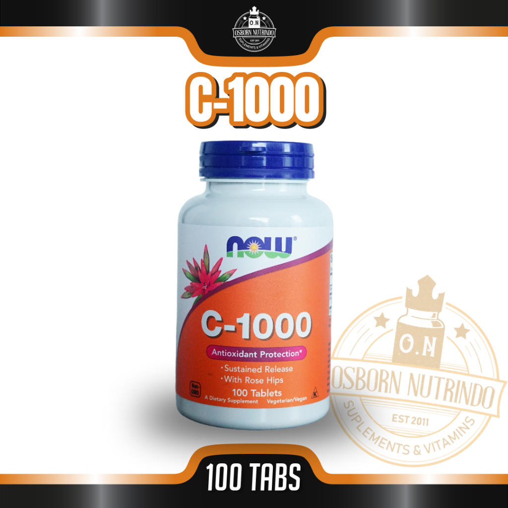 Jual Now C-1000 With Rose Hips 100 Tabs | Shopee Indonesia