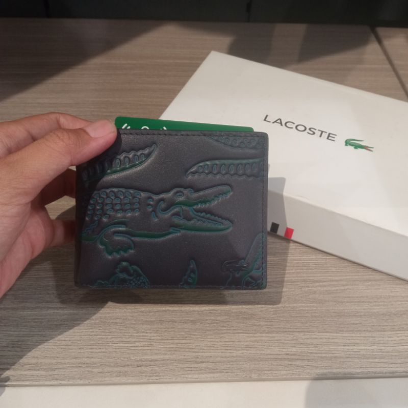 Jual DOMPET KULIT LACOSTE ORIGINAL BLACK NEW | Shopee Indonesia