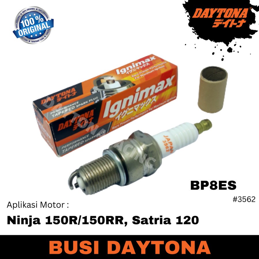 Jual Busi Racing Daytona Tapered BP8ES - Ninja 150R/150RR, Satria 120 #3562 | Shopee Indonesia