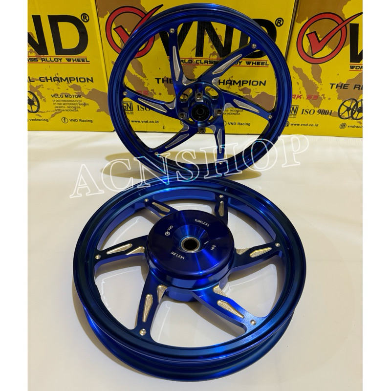 Jual Velg Racing Vnd Six Star V2 1.60x14 1.85x14 Beat Scoopy Genio Vario 110 Vario 125/ Vario ...