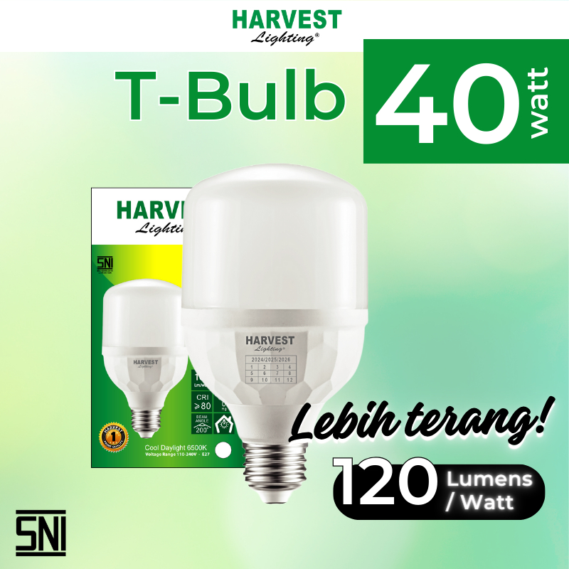 Jual 40W HARVEST LIGHTING Lampu Kapsul LED T-Bulb 40 Watt Lampu Hemat Energi Original Bergaransi ...