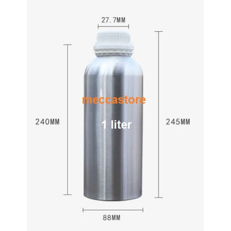 Jual botol kaleng alumunium 1000ml/1 liter tutup segel luar dalam ...