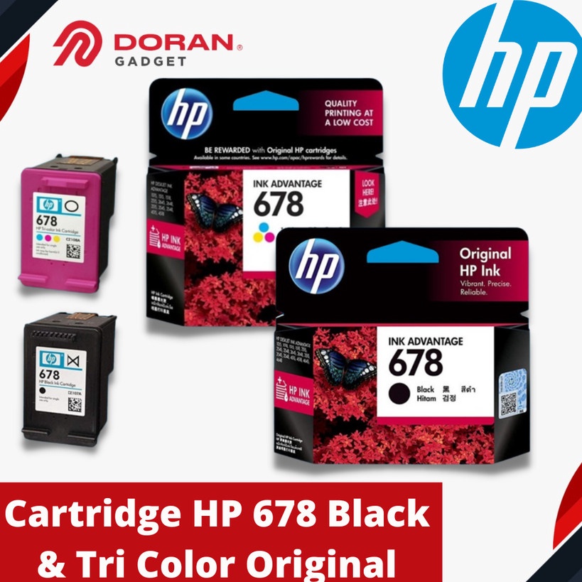 Jual Belanja Online Lebih Hemat HP 678 Cartridge Tinta Black HP 678 Tri ...