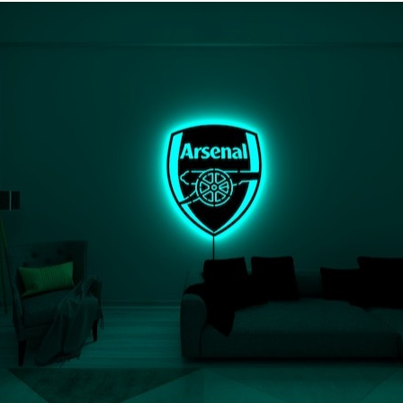 Jual LAMPU TIDUR HIASAN DINDING ( Led Klub Sepak Bola ARSENAL, Dekorasi ...