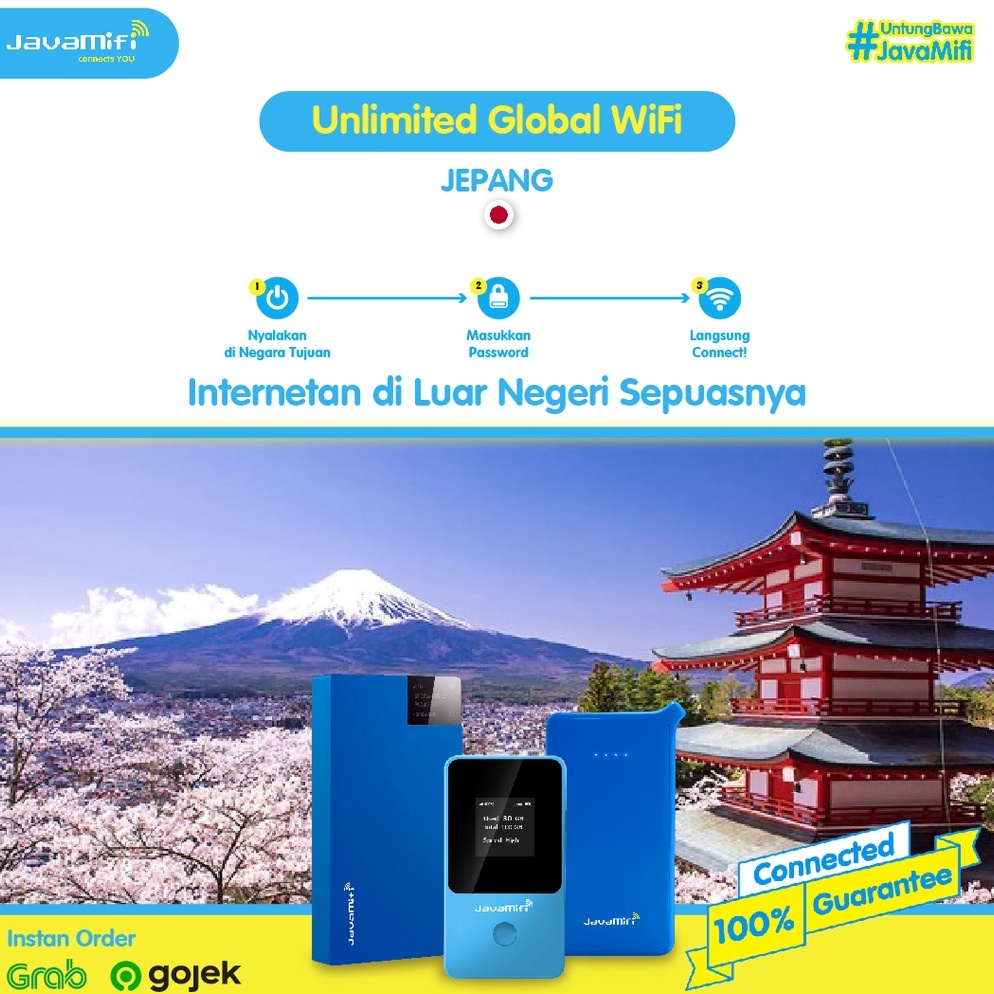 Jual Siap Kirim Sewa Global Travel Wifi Jepang Unlimited JavaMifi 4G ...