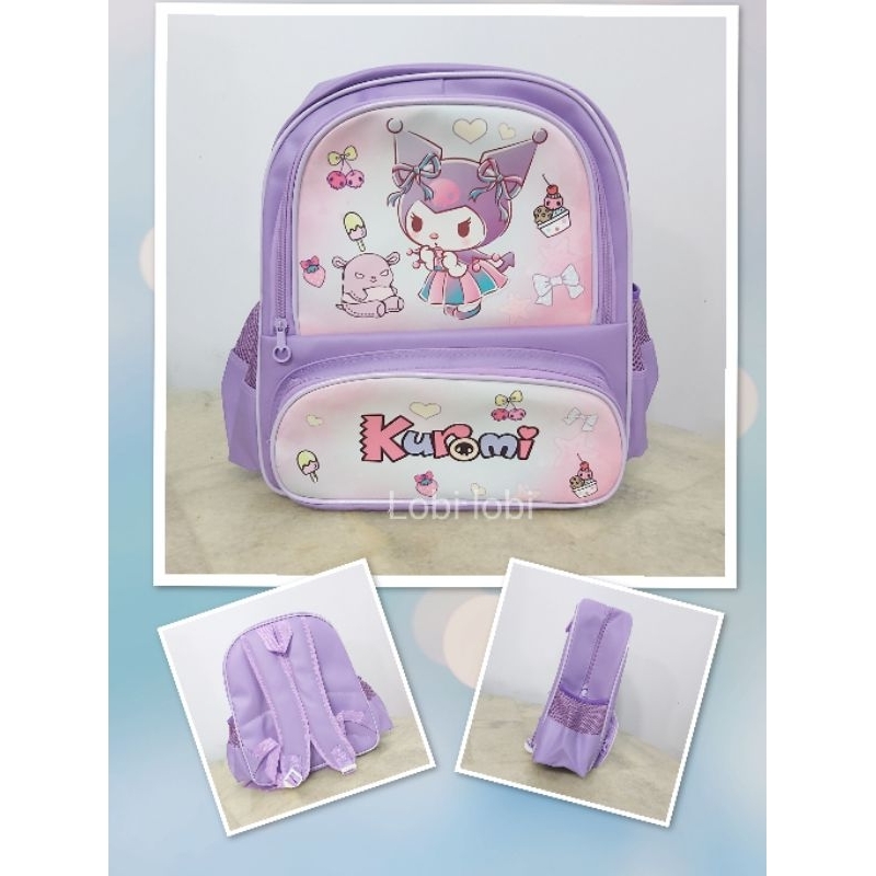 Jual Tas sekolah ransel anak perempuan TK kuromi cinnamoroll melody Hello Kitty helo kiti ...