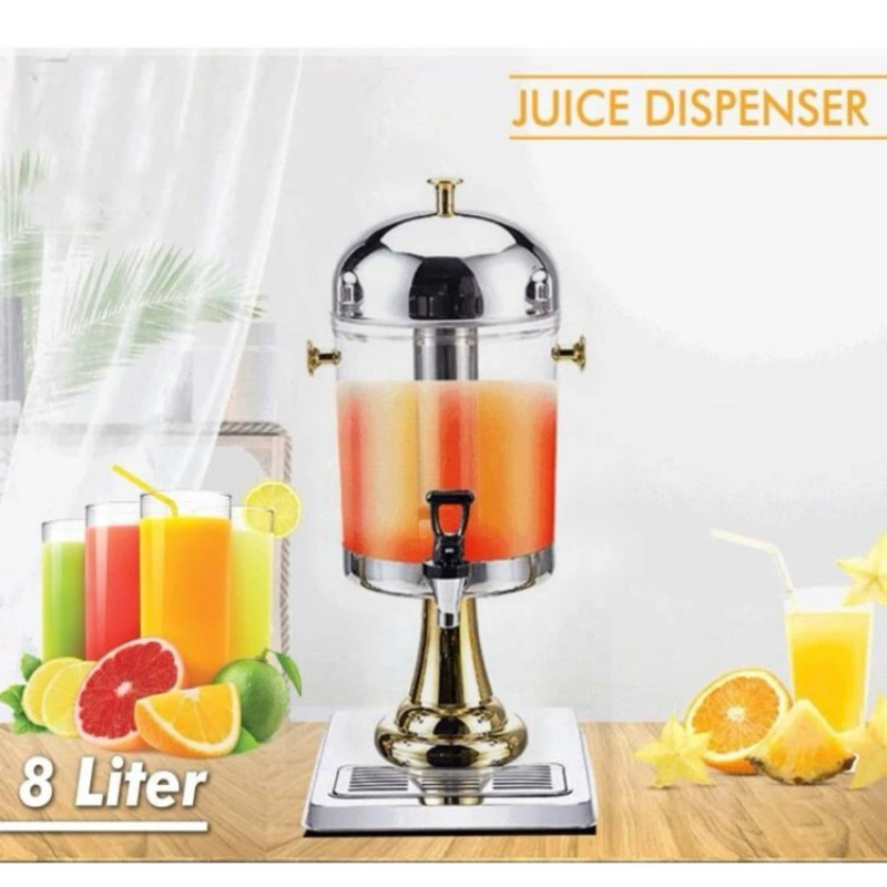 Jual Juice Dispenser Single Tower 8 Liter SUBRON Stainless Steel ...