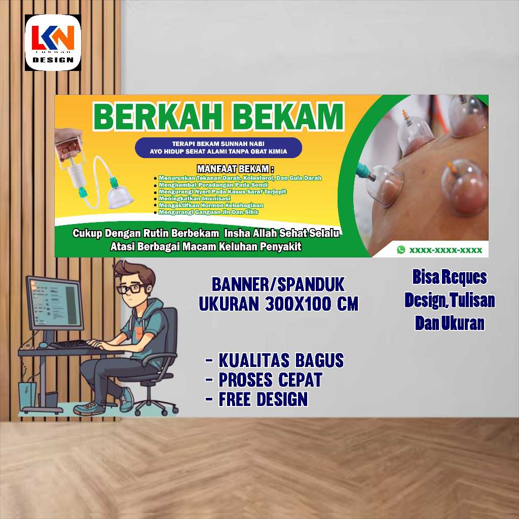 Jual spanduk banner berkah bekam | Shopee Indonesia