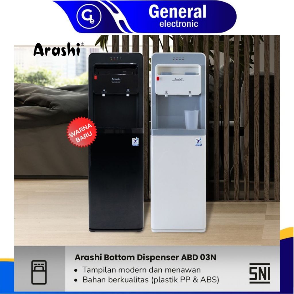Jual Dispenser Multifungsi Arashi AMD 02B - Galon Bawah - Fitur Dingin ...