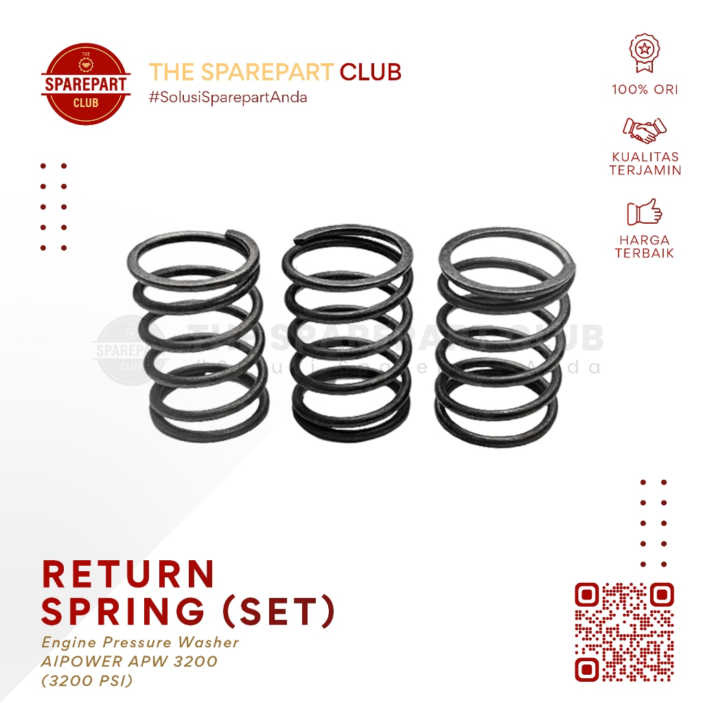 Jual Return Spring Set AIPOWER Pressure Washer APW 3200 PLUS (3pcs ...