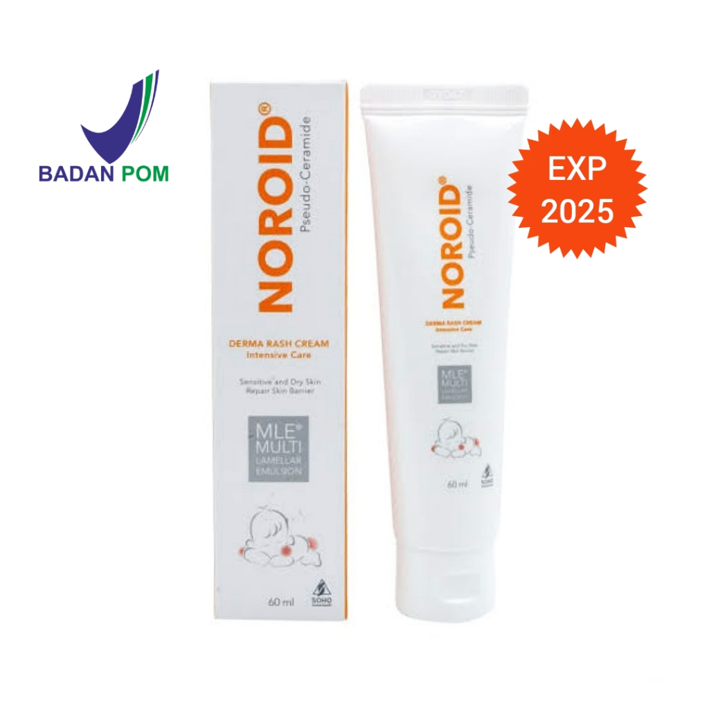 Jual Noroid Derma Rash Cream 60mL Krim Atopik/Eksim/Iritasi Ruam Popok ...