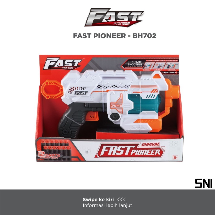 Jual Fast Pioneer Manual Soft Bullet Gun Toy / Scorpion | Shopee Indonesia