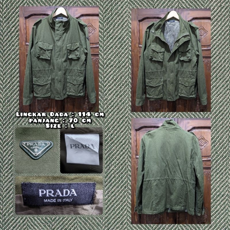 Jual Jaket Parka Military M65 Merk Prada Warna Hijau Army Second ...
