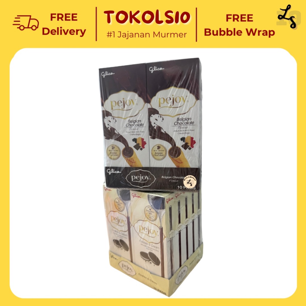 Jual Glico Pejoy Biskuit Stick Chocolate/Cookies&Cream Ukuran Mini ...