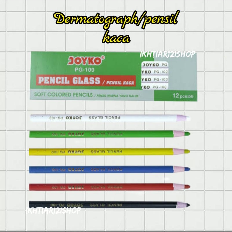 Jual Pensil Kaca Dermatograph/Pencil Glass Joyko PG-100 satuan per pcs ...
