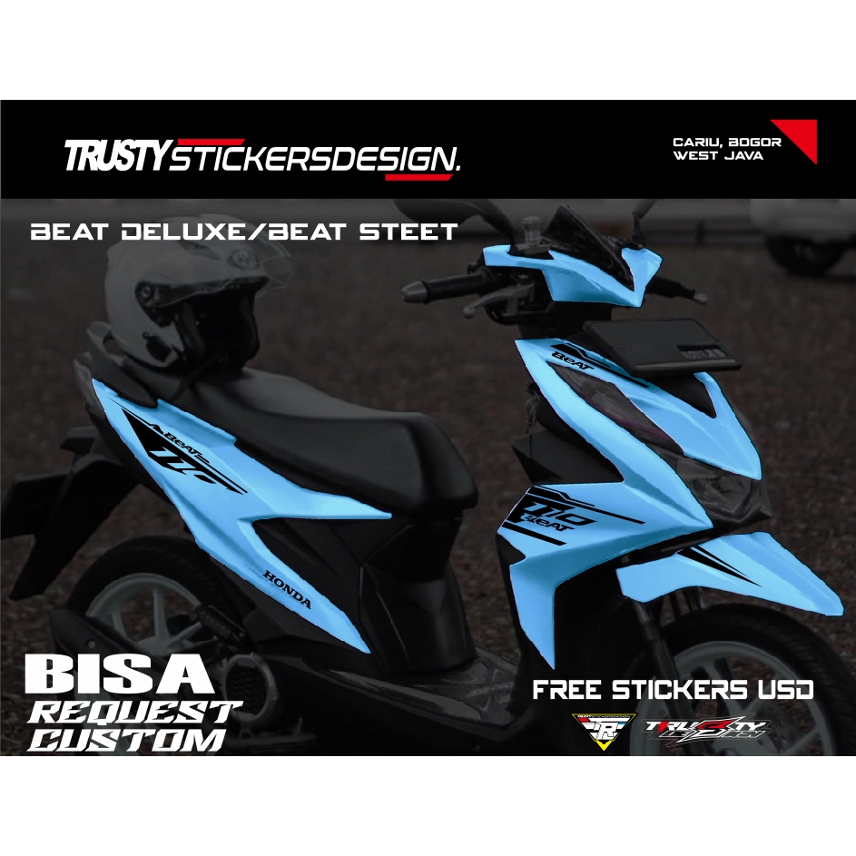 Jual CUTTING STICKER STRIPING/STICKER Flat BEAT NEW DELUXE/BEAT STREET ...