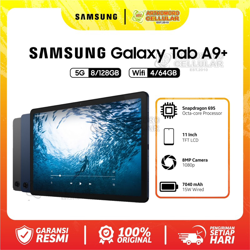 Jual SAMSUNG GALAXY TAB A9+ WIFI (4/64) & (8/128) - GARANSI RESMI ...