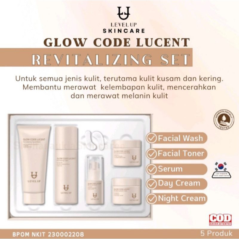 Jual LEVEL UP BEAUTE Glow Code Lucent Revitalizing Set | Skincare Level ...