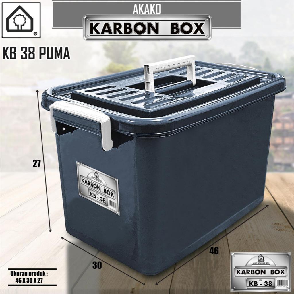 Jual AKAKO BOX CONTAINER 38 LITER NEW BSM TEMPAT PENYIMPANAN PLATIK ...