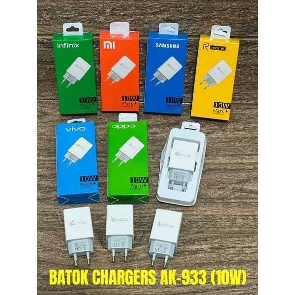 Jual Batok Kepala Adapter Charger 10W AK933 Flash Charging 1 Usb ...