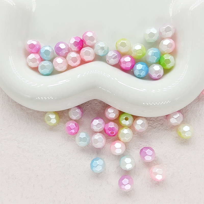 Jual ISI 50PCS Manik-manik Bulat Berwarna Akrilik Dengan Permukaan ...