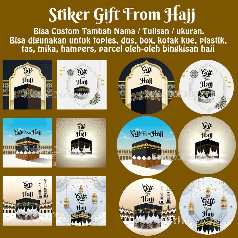 Jual Label Sticker Stiker Gift From Hajj Hangtag oleh-oleh haji ...