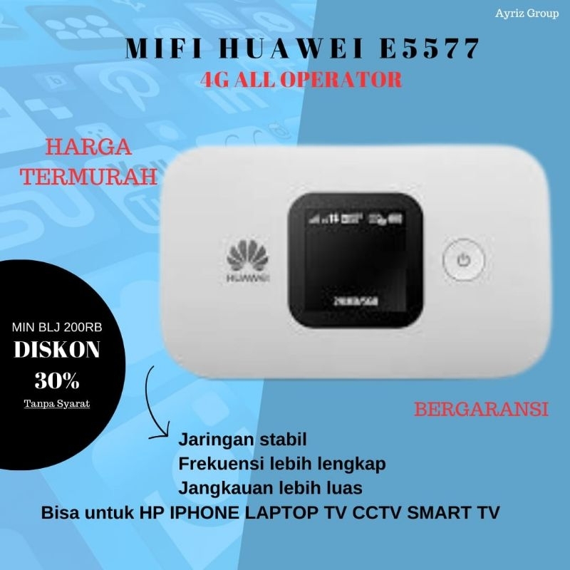 Jual Modem Mifi Huawei E5577 Unlock Permanen 4G All Operator Telkomsel ...