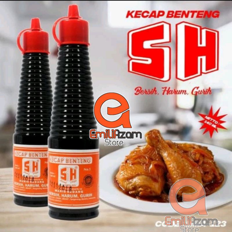 Jual Kecap SH Botol 140ml / Kecap Benteng Tangerang HALAL | Shopee ...