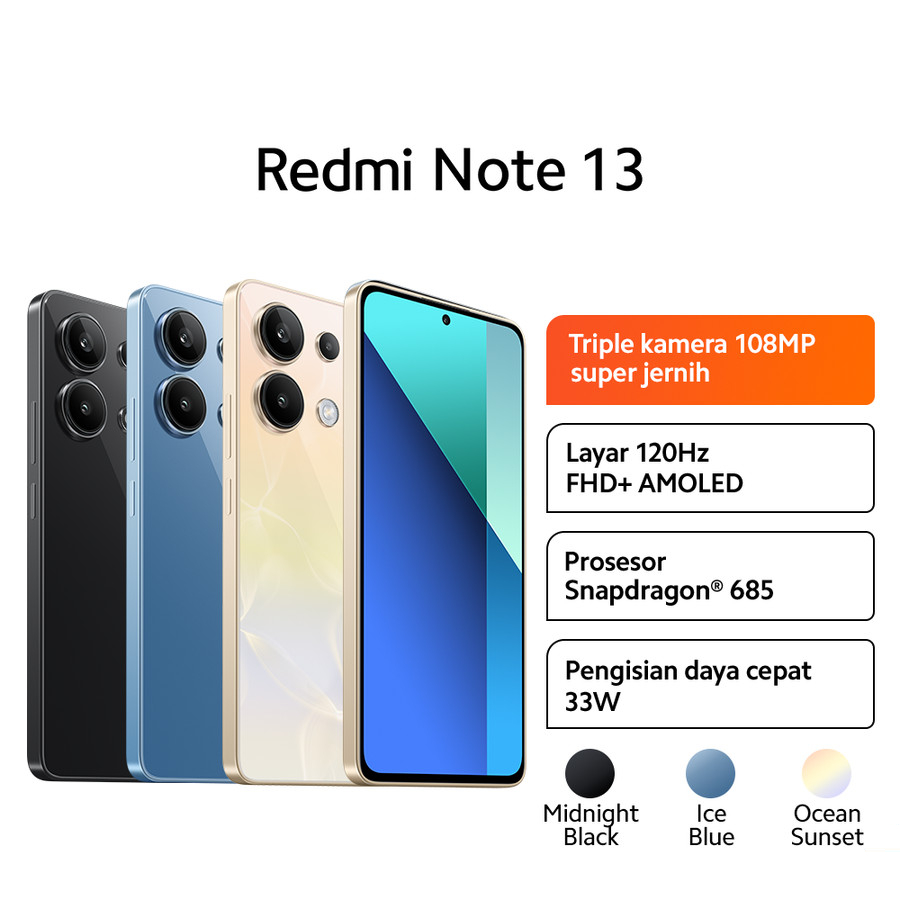 Jual Xiaomi Redmi Note 13 8/128GB 6.67 Inch Garansi Resmi | Shopee ...